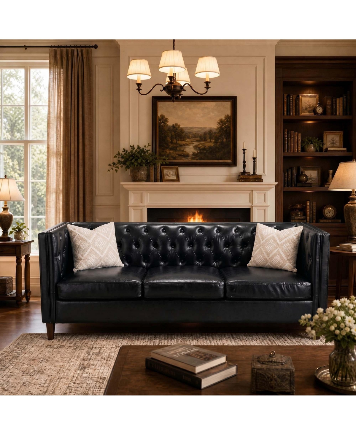 Click here for gaomon 81 Modern Leather Couch for Living Room  Mi... prices