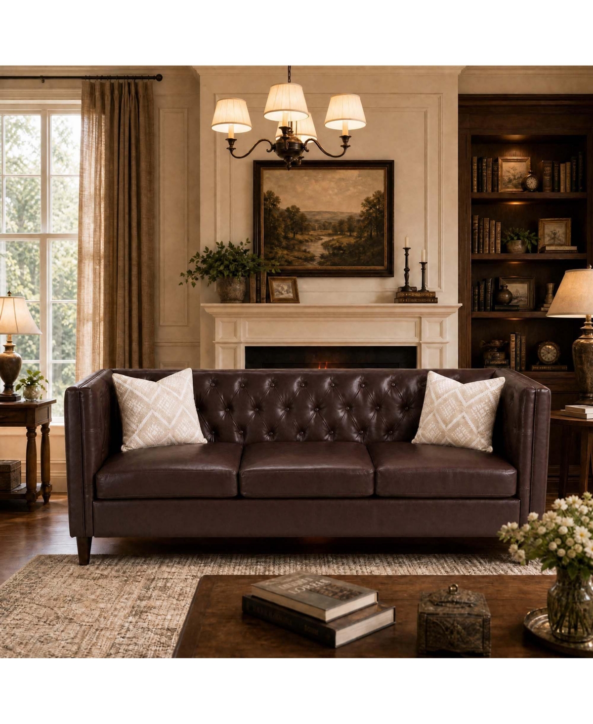 Click here for gaomon 81 Modern Leather Couch for Living Room  Mi... prices