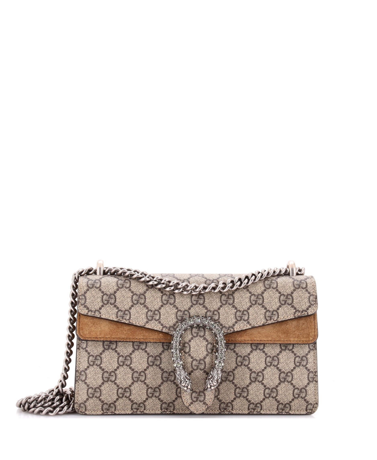 Click here for Pre-Owned Gucci Small Dionysus Bag Gg Coated Canva... prices
