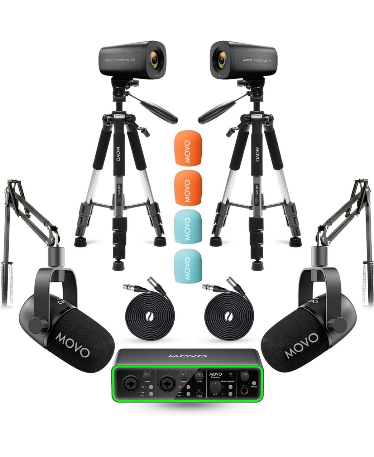 Click here for Movo 4K Two-Person Video Podcast Equipment Bundle prices