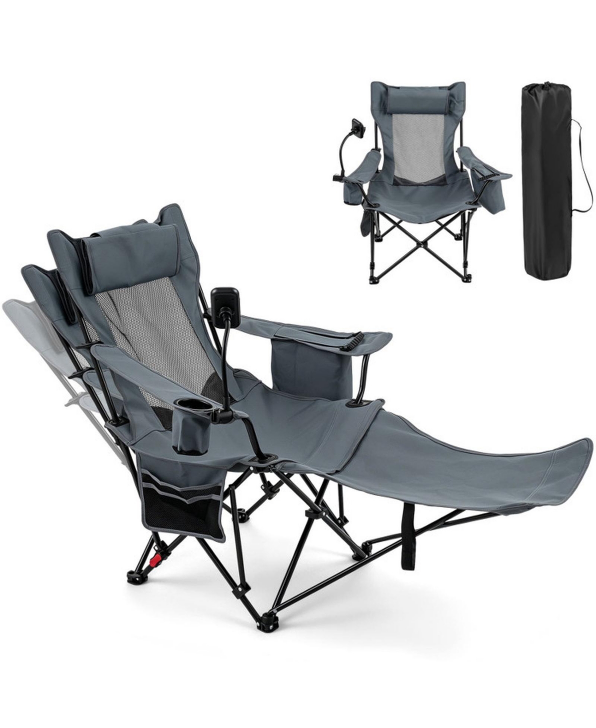 Click here for Hongge 2-in-1 Reclining Camping Chair Featuring De... prices