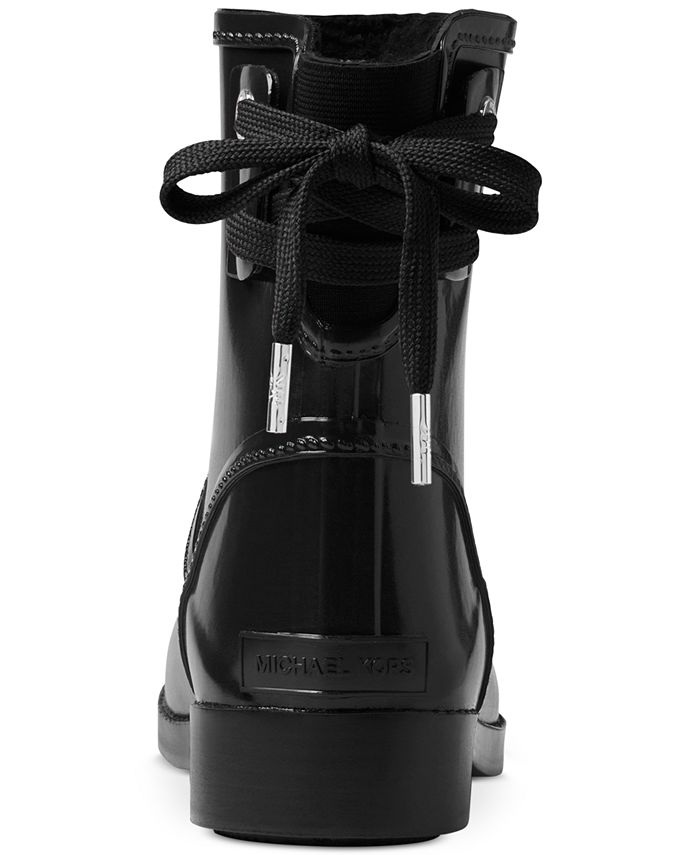 Michael Kors Larson Back-Tie Rain Booties - Macy's