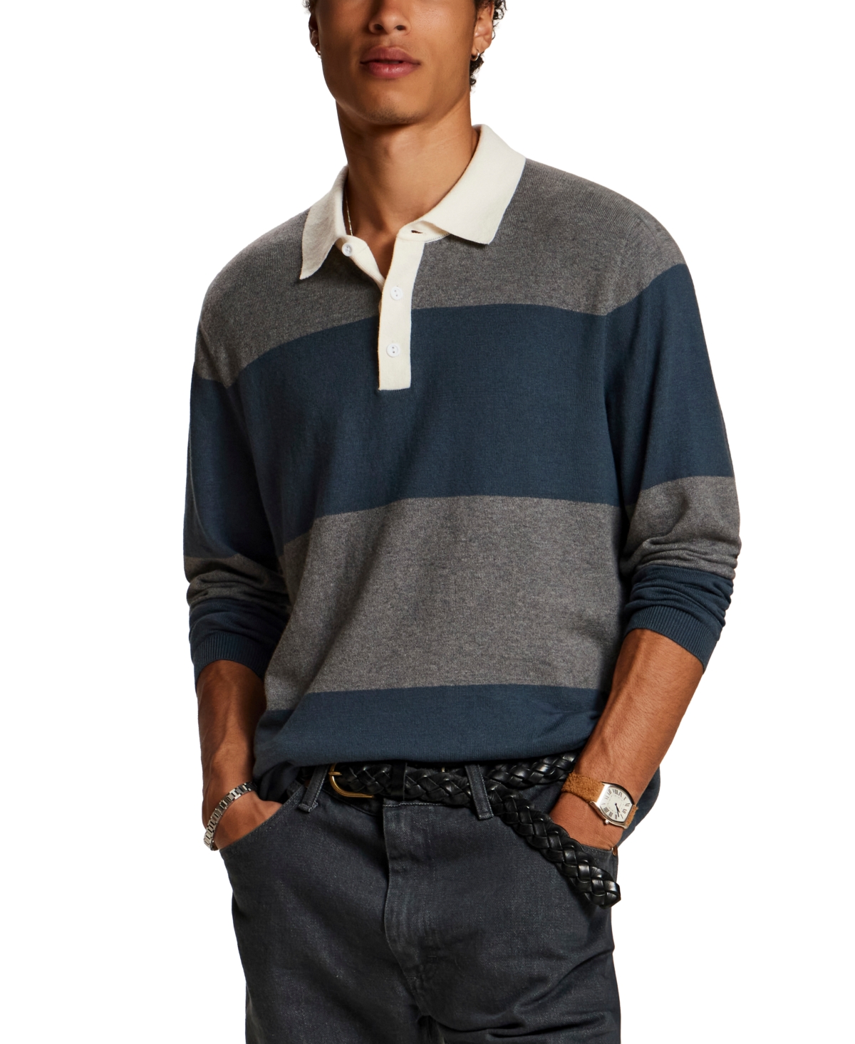 Click here for Weatherproof Vintage Mens Cotton Cashmere Rugby Po... prices