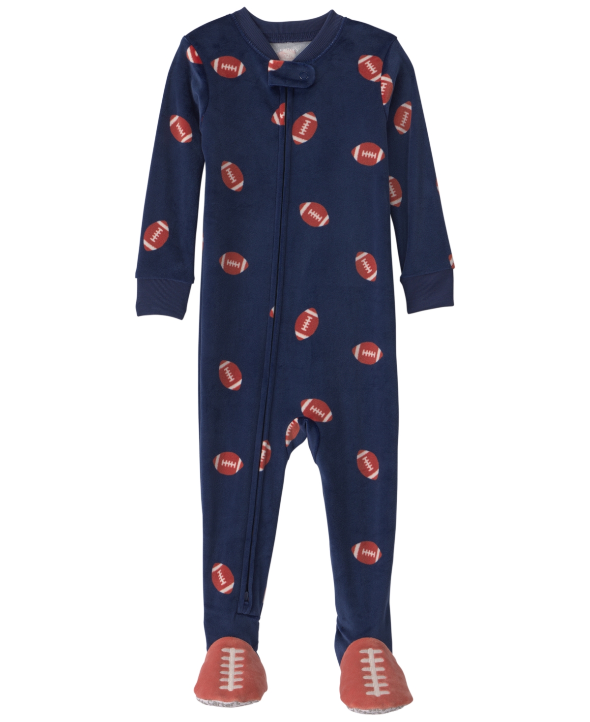 Click here for Carters Baby Boys Football 2-Way Zip Dream Plush S... prices