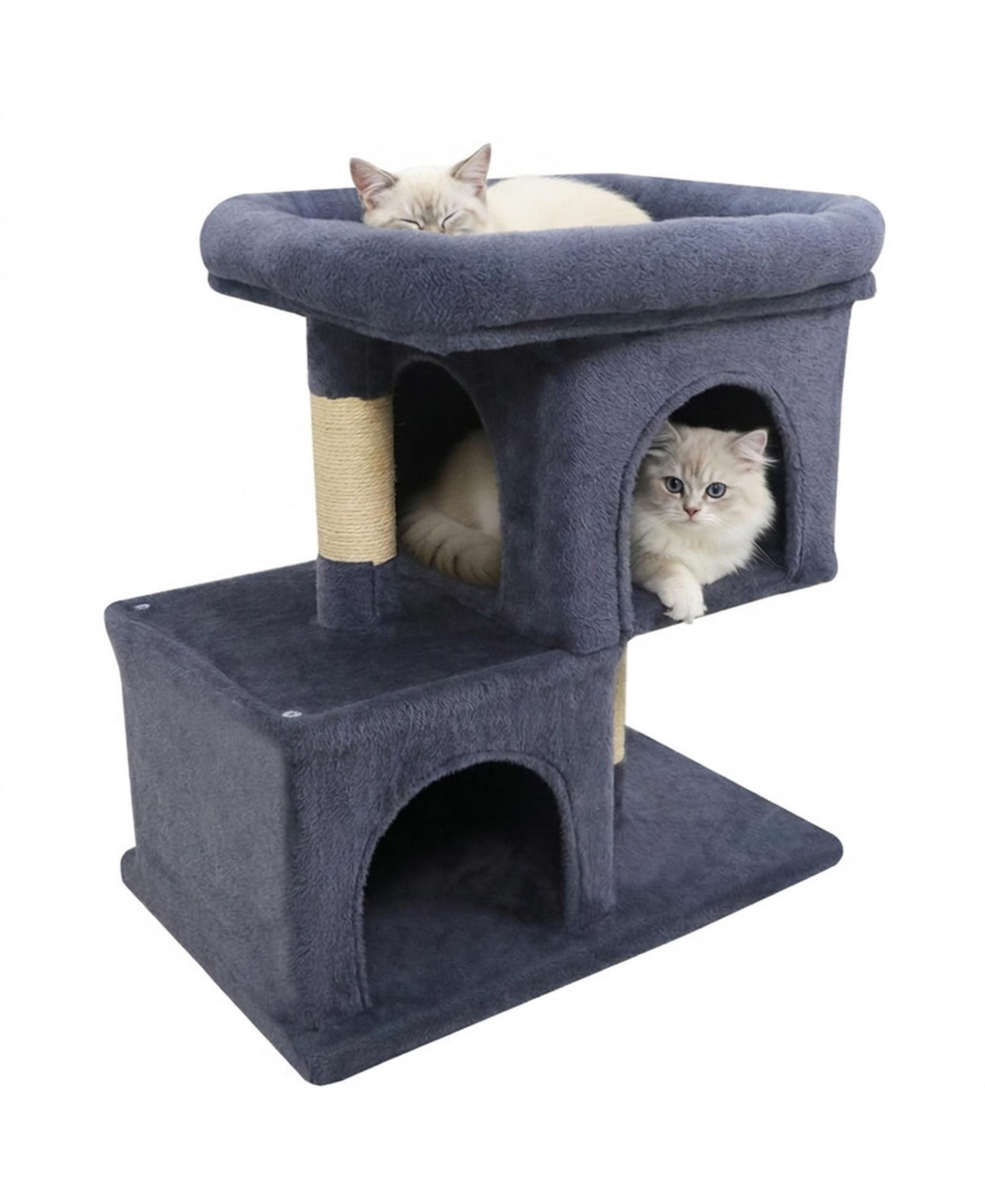 Click here for Sugift Modern Space-Saving Cat Tower with Upholste... prices