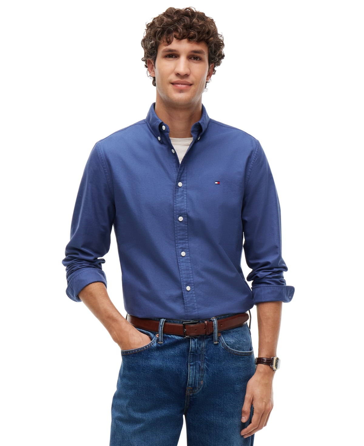 Click here for Tommy Hilfiger Mens Regular-Fit Heritage Oxford Sh... prices
