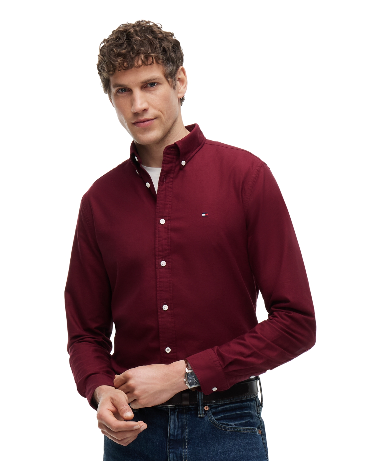 Click here for Tommy Hilfiger Mens Regular-Fit Heritage Oxford Sh... prices