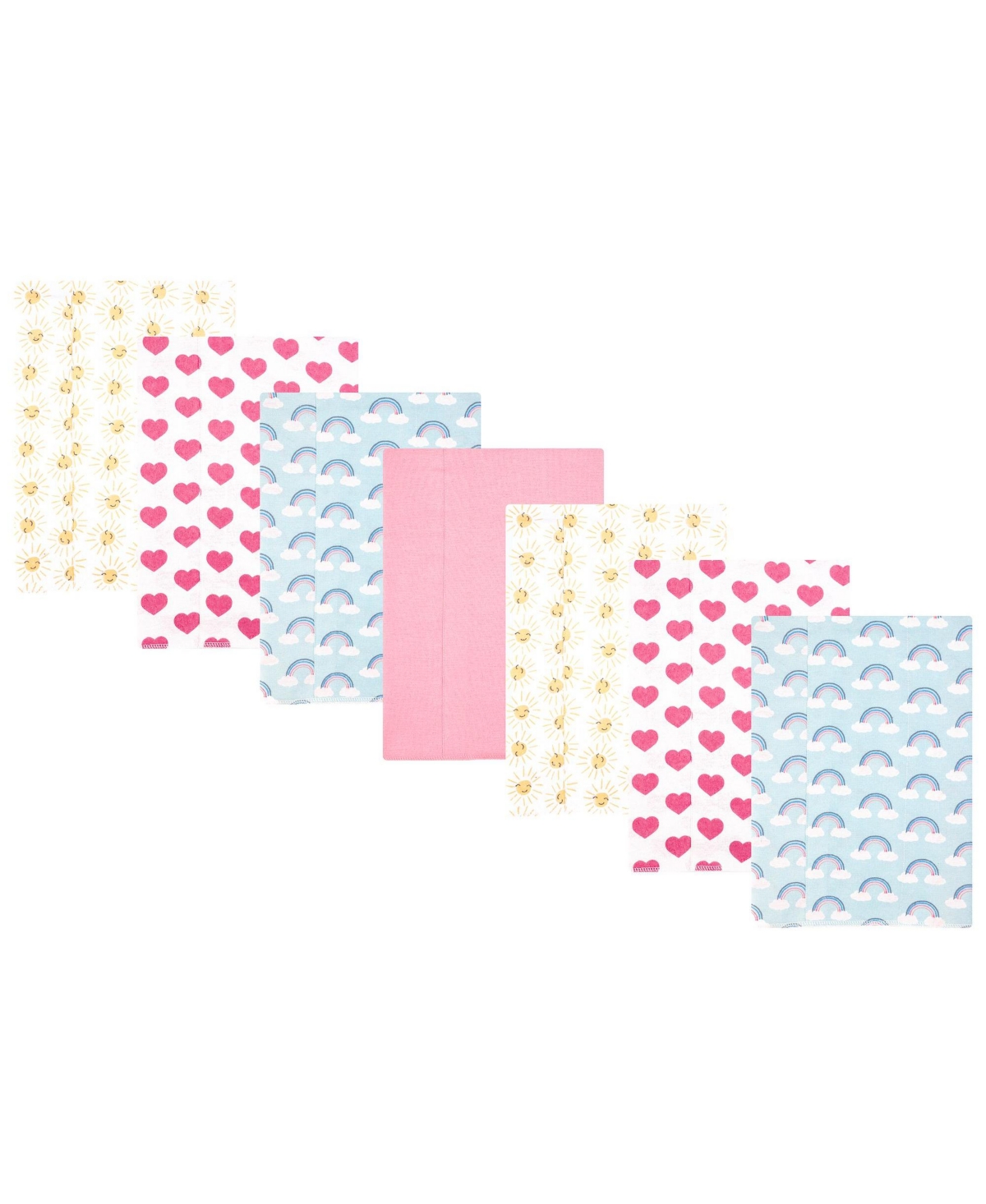 Click here for Hudson Baby Girl Cotton Poly Flannel Burp Cloths 7... prices