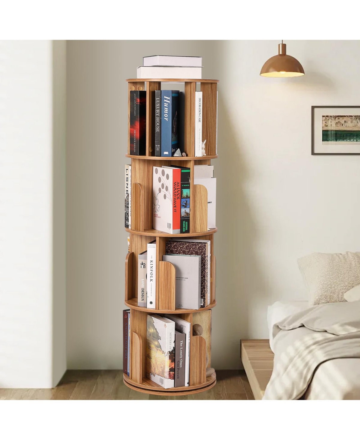 Click here for homfan 52 4-Tier 360degree(s) Rotating Wood Corner... prices