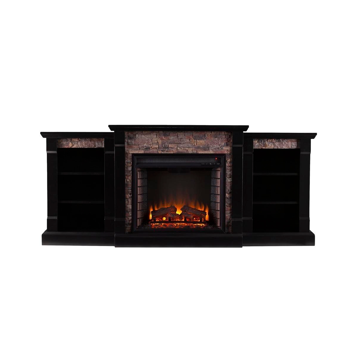 Click here for Augusta Home Gallatin Electric Fireplace with Book... prices