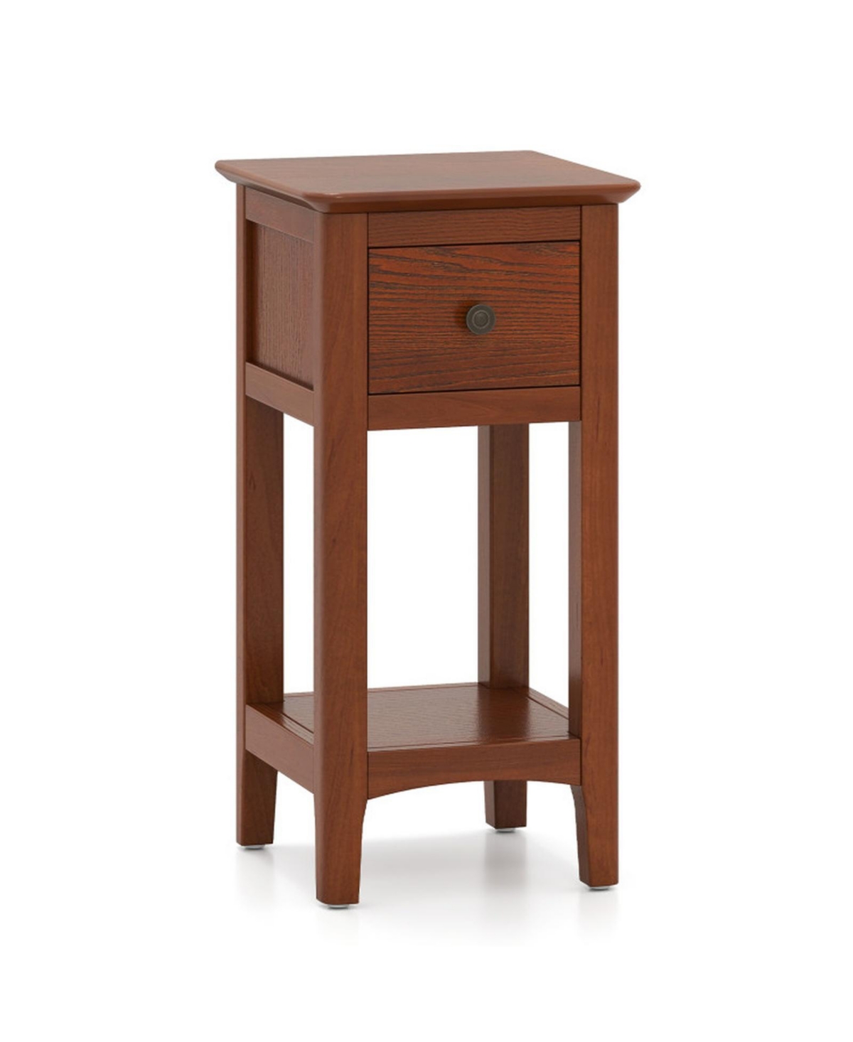 Click here for Sugift 3-Tier Nightstand with Drawer and Open Stor... prices