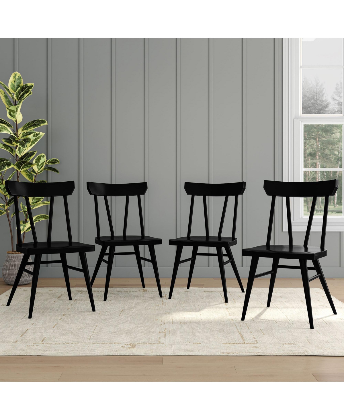Click here for Plank+Beam Solid Wood Windsor Dining Chair Set of... prices