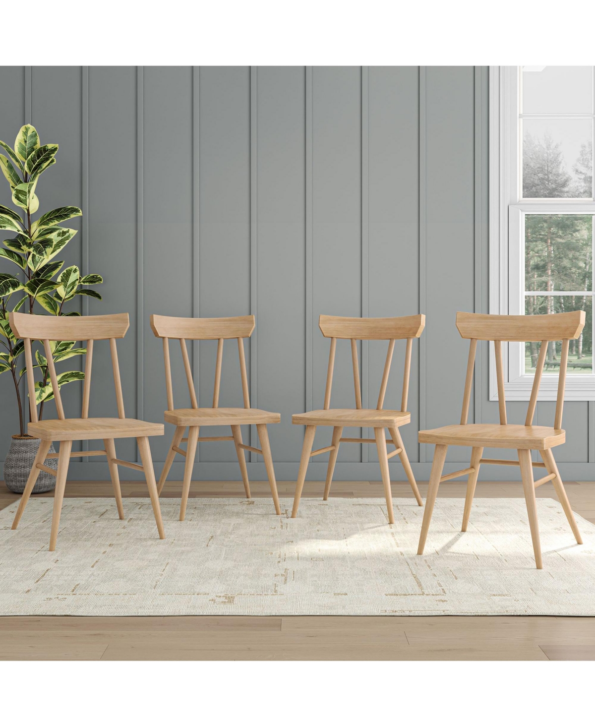 Click here for Plank+Beam Solid Wood Windsor Dining Chair Set of... prices