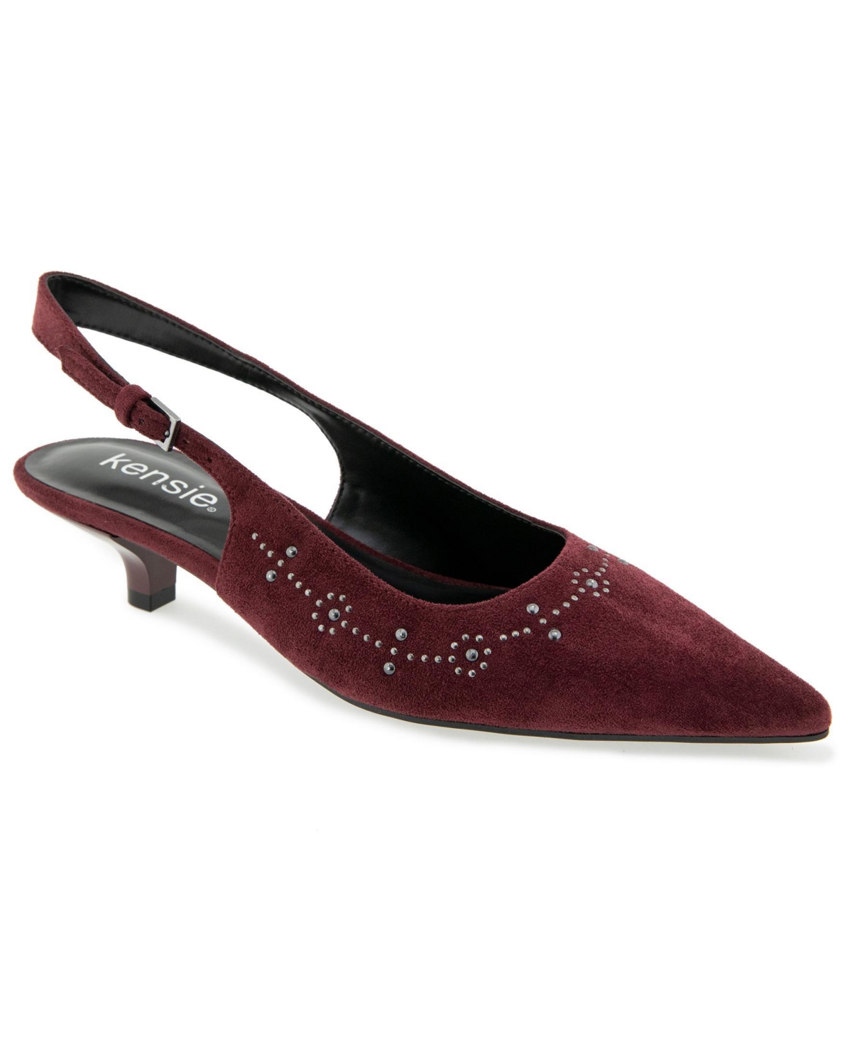 Click here for Kensie Womens Jace Kitten Heel Sling Back Pump - W... prices