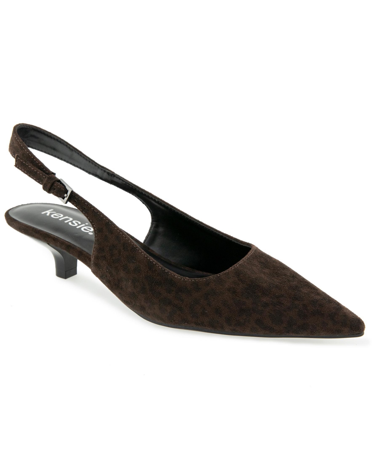 Click here for Kensie Womens Jace Kitten Heel Sling Back Pump - E... prices