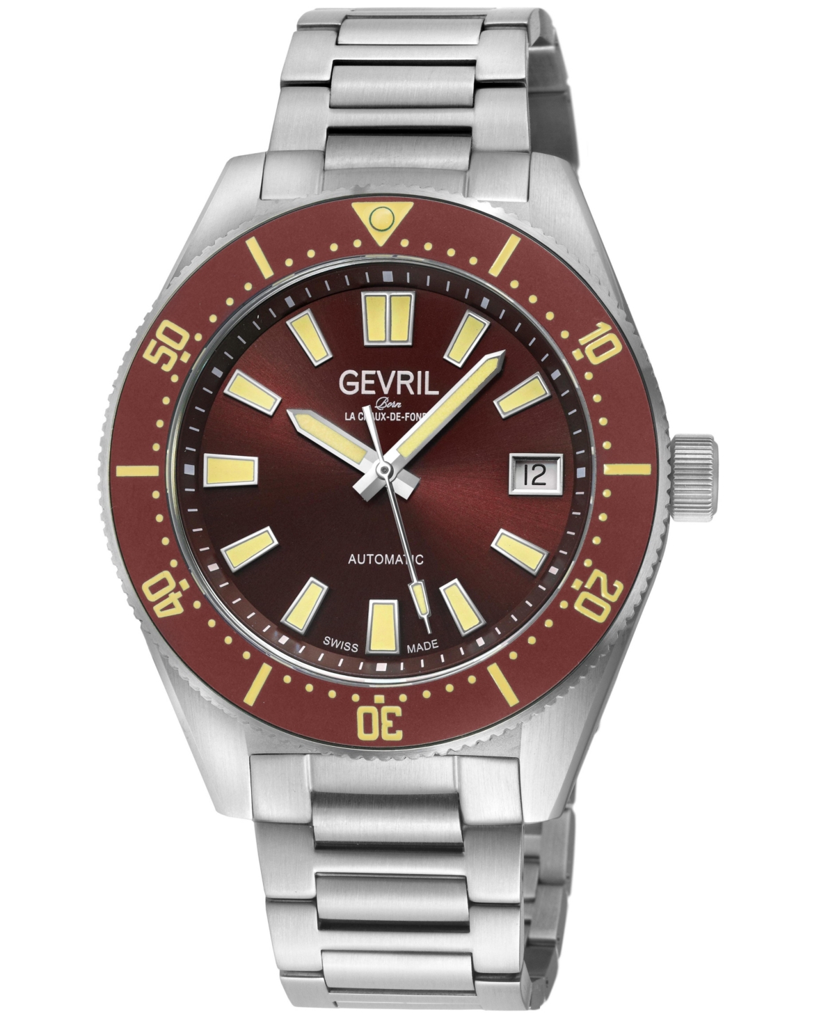 Click here for Gevril Mens Swiss Made Mariner Row Swiss Automatic... prices