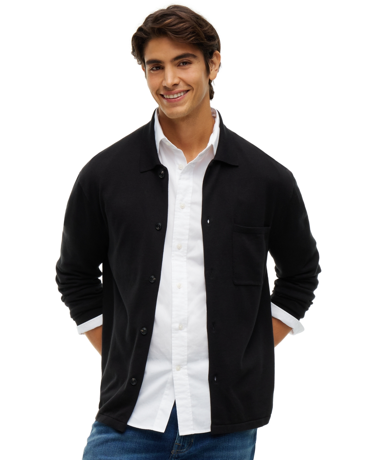 Click here for Tommy Hilfiger Mens Essential Cotton Overshirt - B... prices