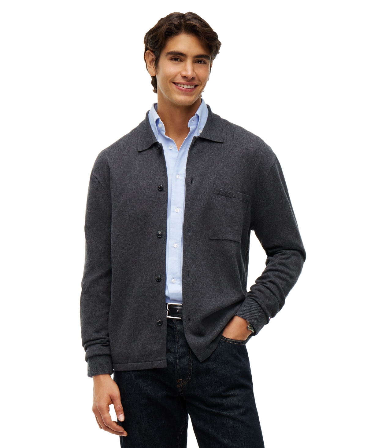 Click here for Tommy Hilfiger Mens Essential Cotton Overshirt - D... prices