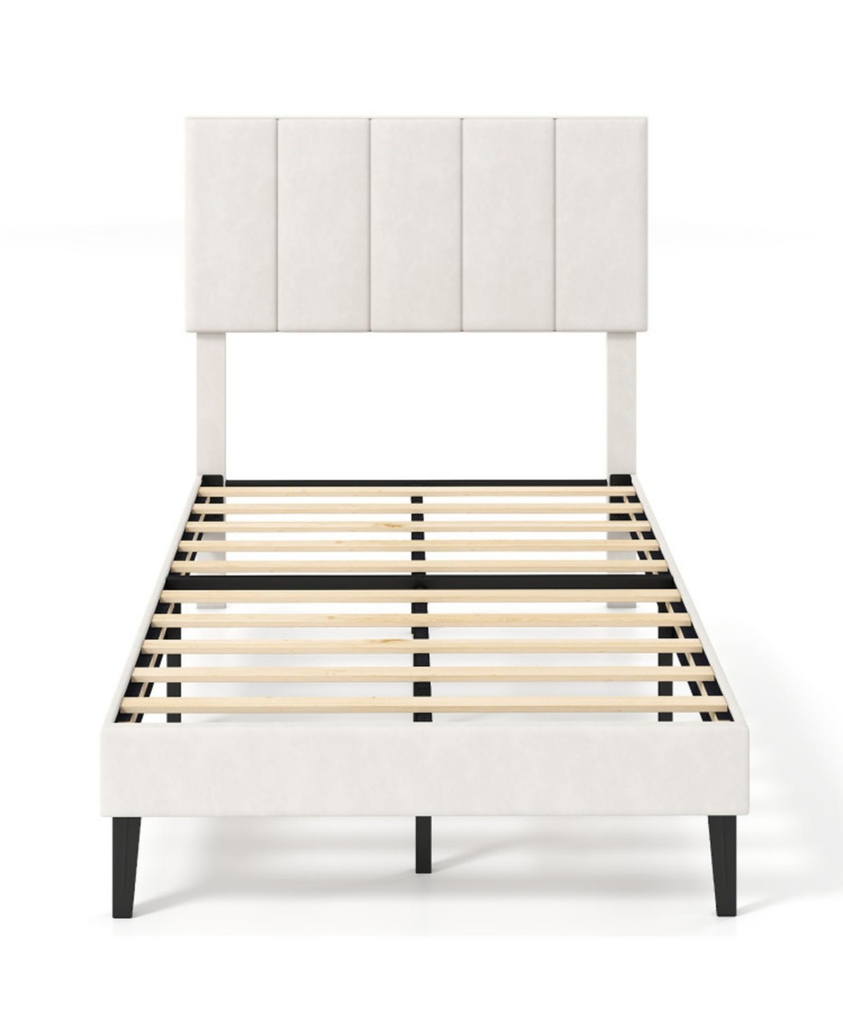 Click here for Sugift Twin Size Velvet Upholstered Platform Bed w... prices