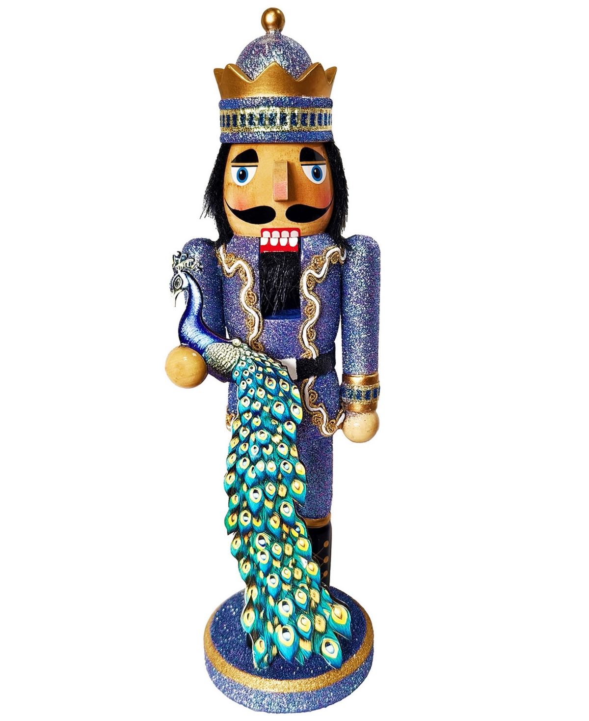 Click here for Santas Workshop 14 Peacock King Nutcracker - Purpl... prices