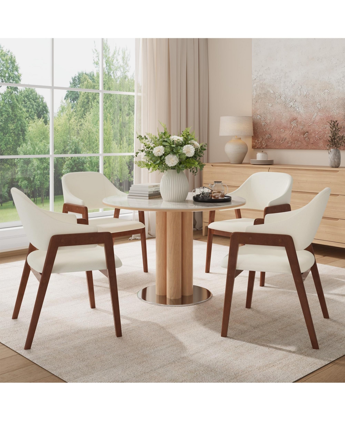 Click here for homfan Dining Chairs with Arms  Modern Upholstered... prices