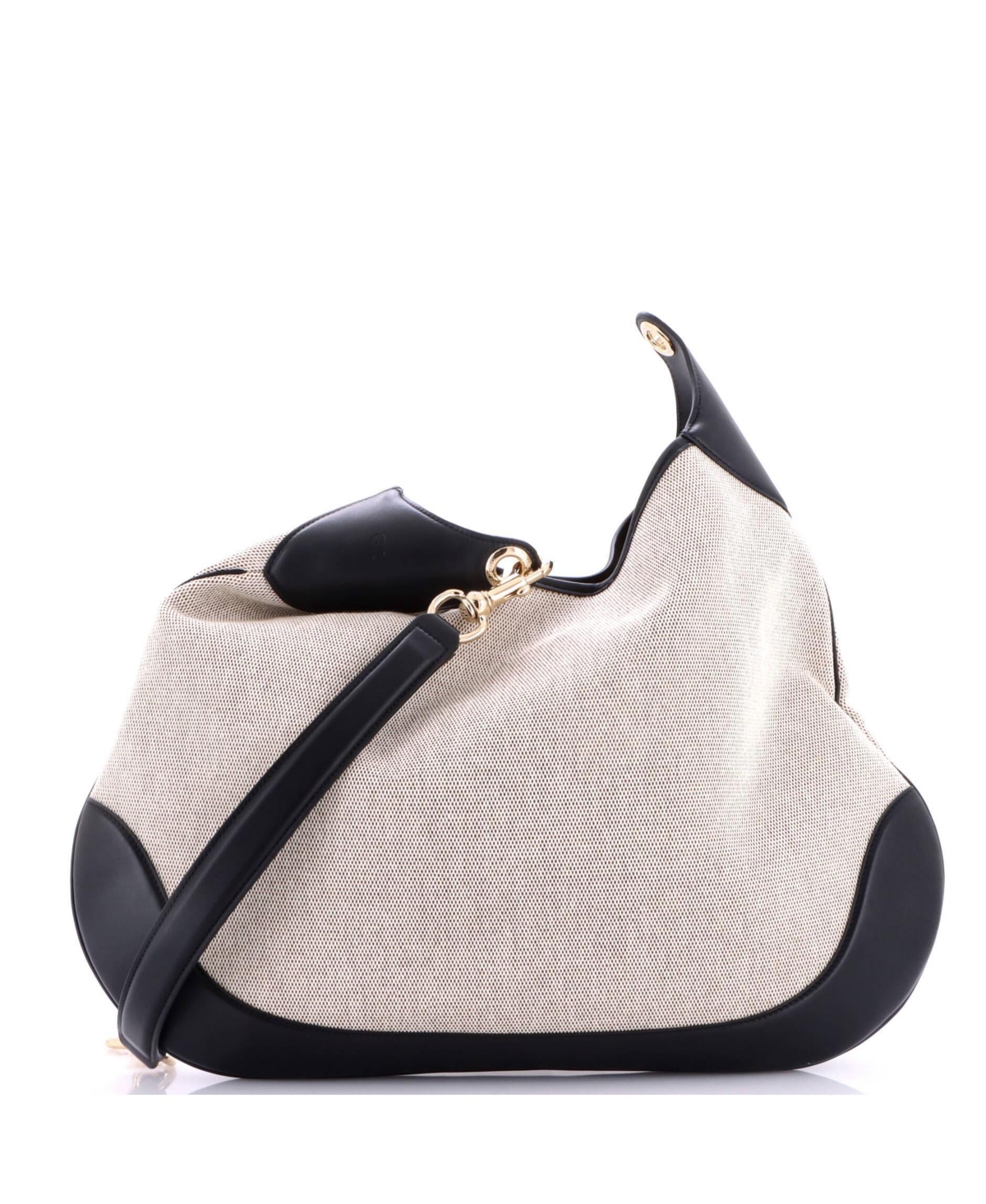 Click here for Pre-Owned Gucci Large B Shoulder Bag Canvas - Natu... prices
