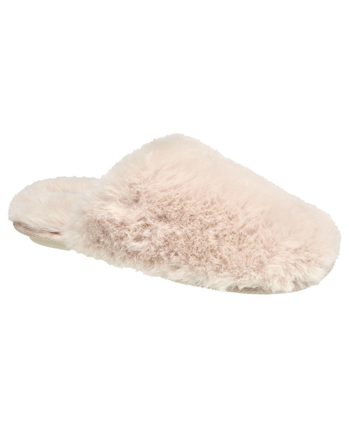 Click here for Nine West Womens Faux Fur Closed Scuff Slipper - E... prices