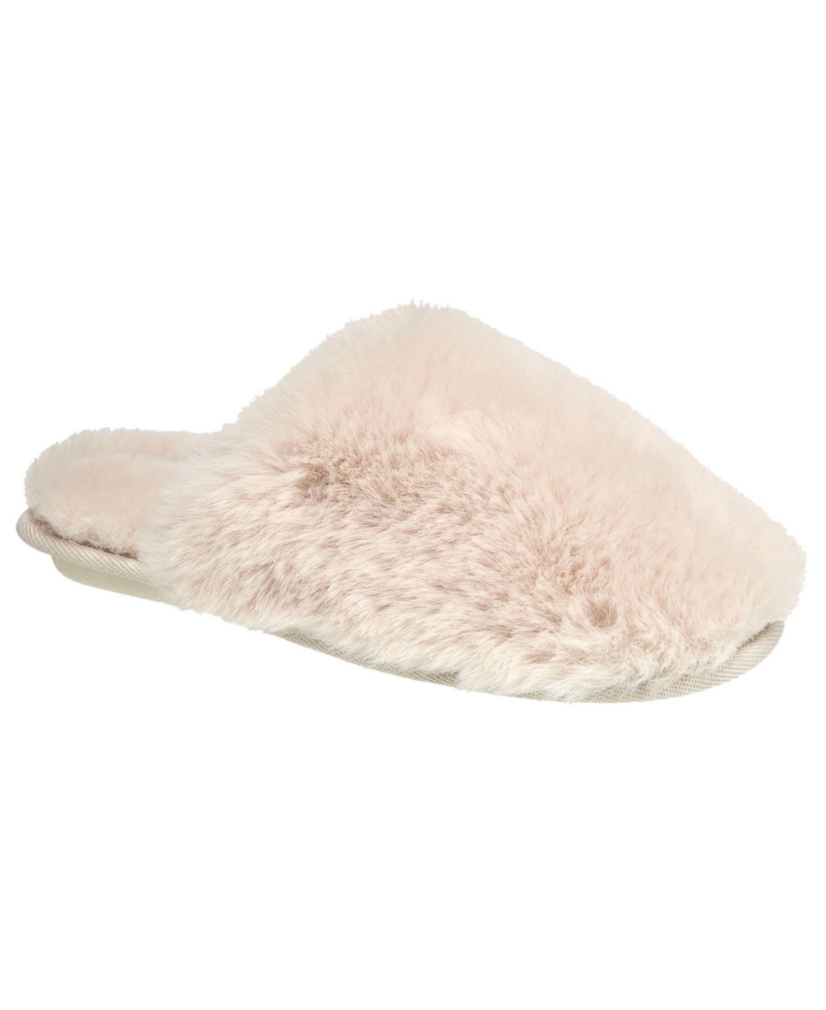Click here for Nine West Womens Faux Fur Closed Scuff Slipper - C... prices