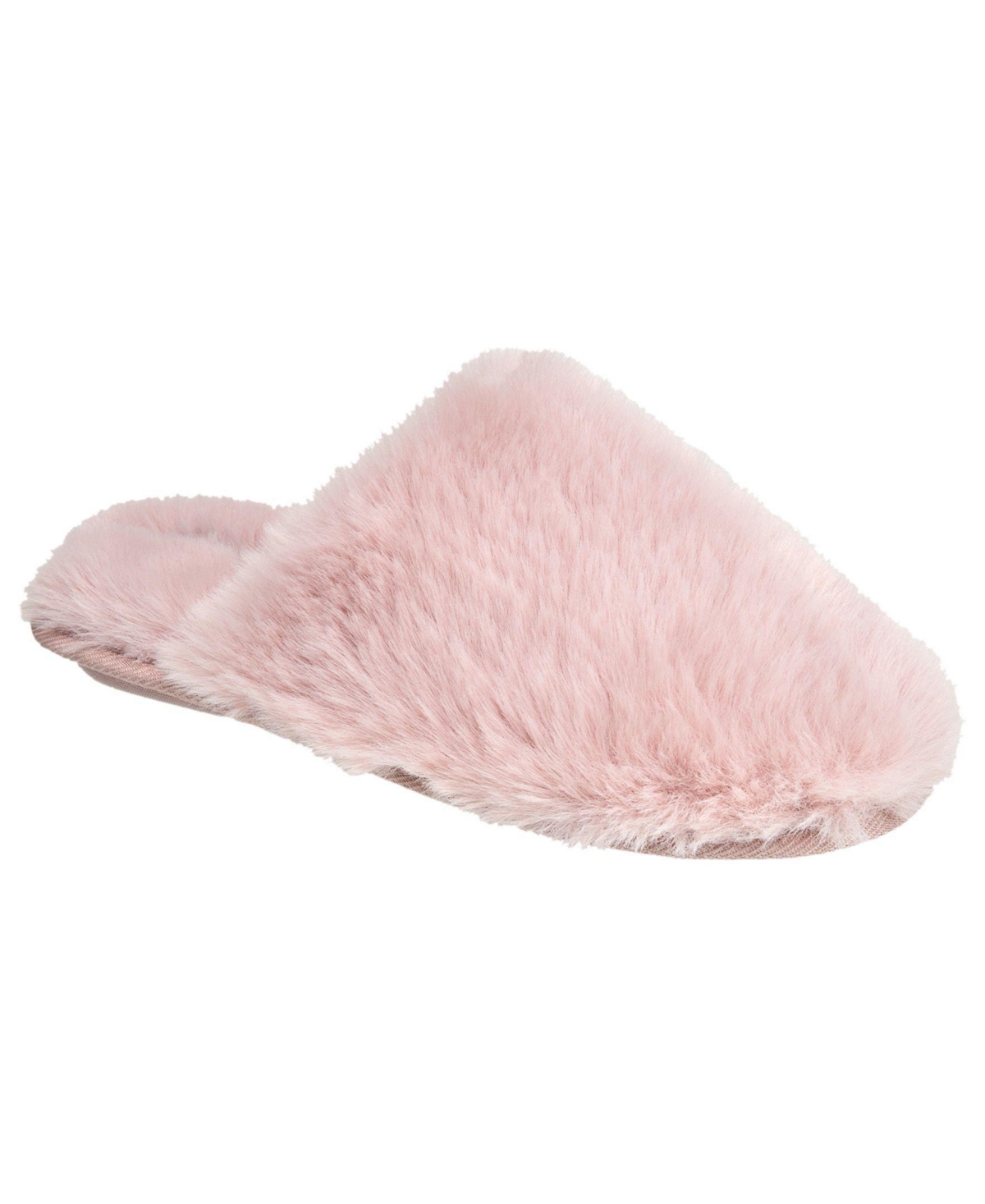 Click here for Nine West Womens Faux Fur Closed Scuff Slipper - B... prices