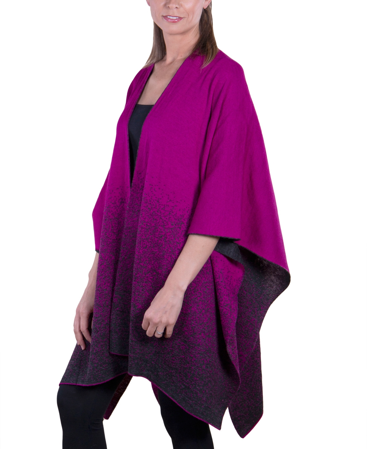 Click here for Simply Natural Erica Alpaca Ruana - Fushia prices