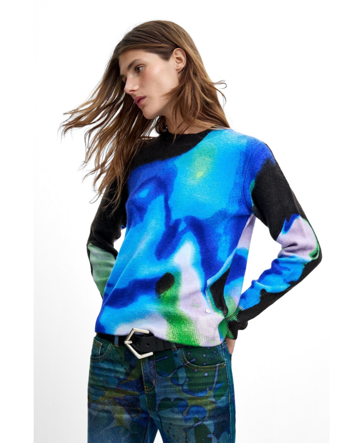 Click here for Desigual Womens M. C. Lacroix Abstract Print Fine-... prices