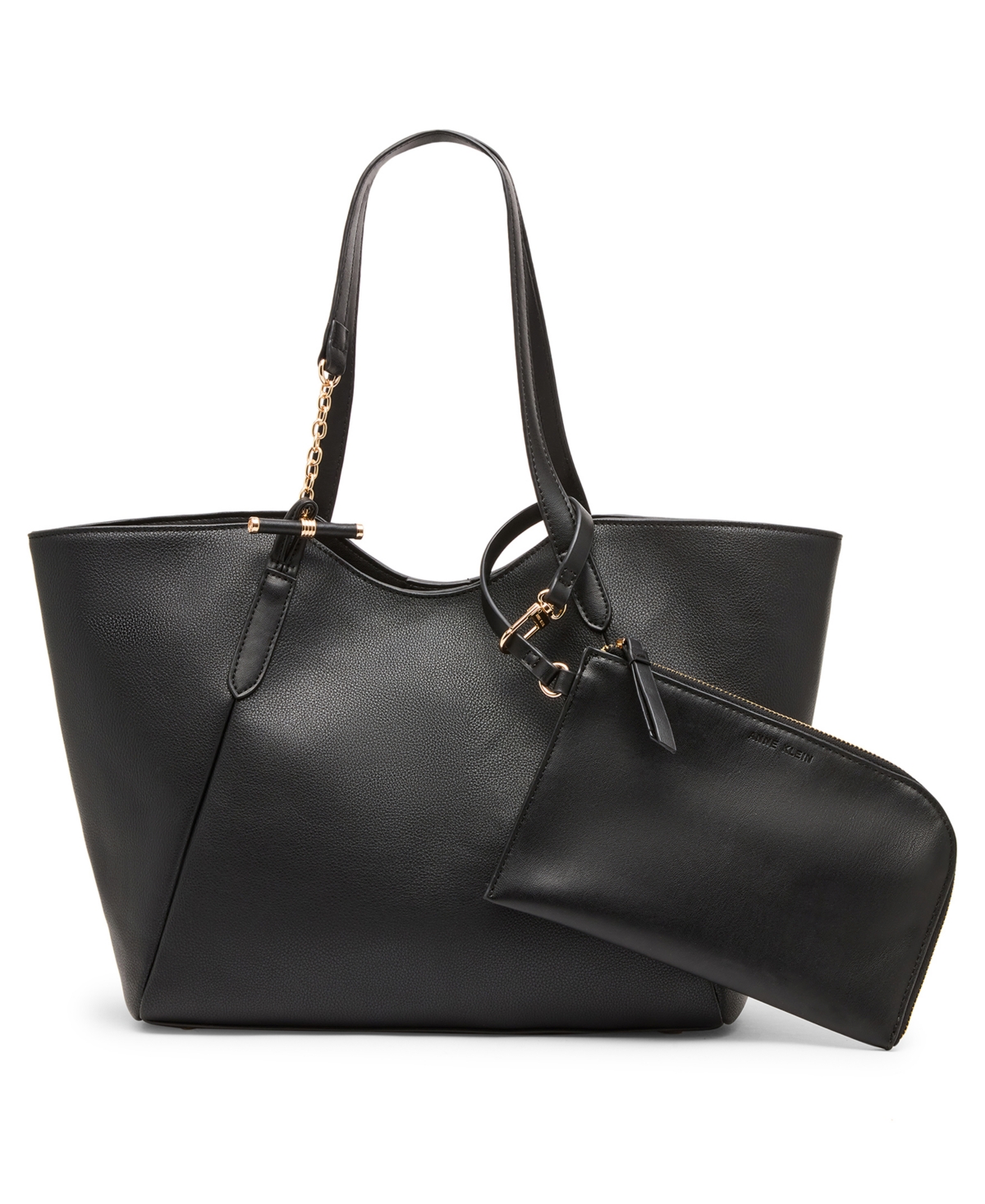 Click here for Anne Klein Toggle Extra-Large Tote Handbag - Black prices