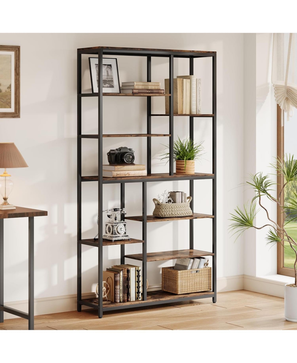 Click here for Tribesigns 8-Tier 79 Inch Tall Bookshelf - Brown prices
