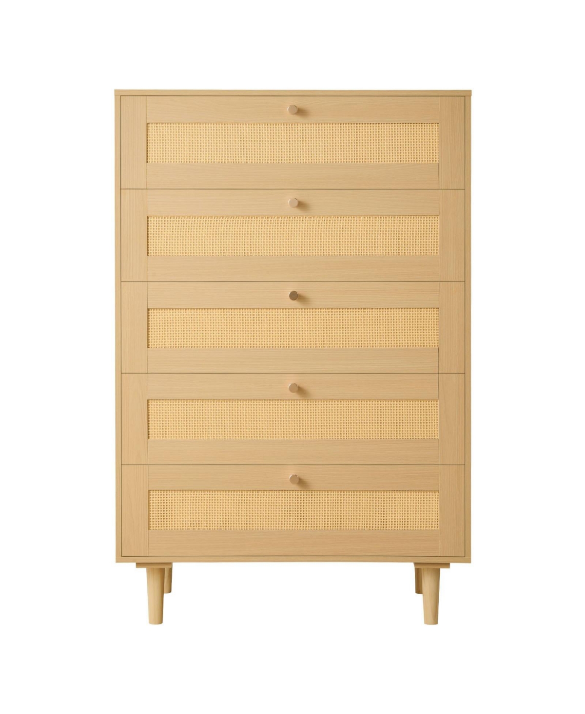 Click here for Slickblue 5 Drawer Rattan Dresser with Storage for... prices