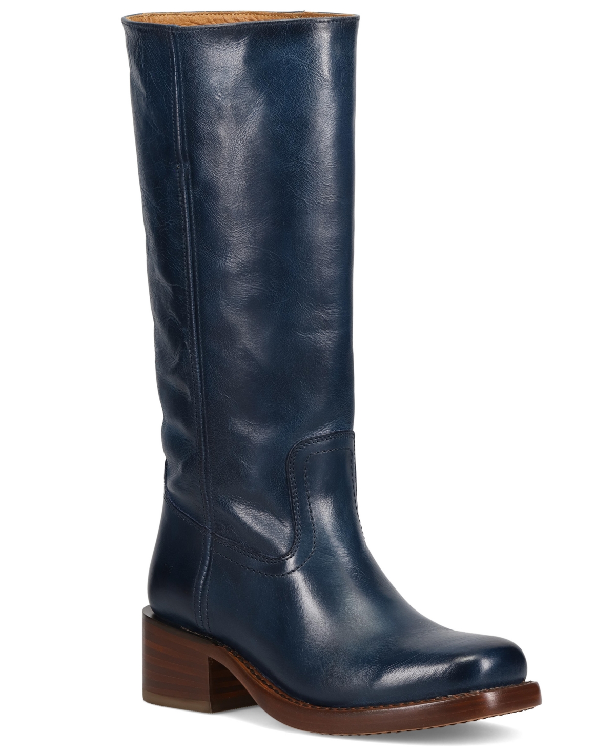 Click here for Frye Womens Campus 14L Leather Tall Boots - Navy prices