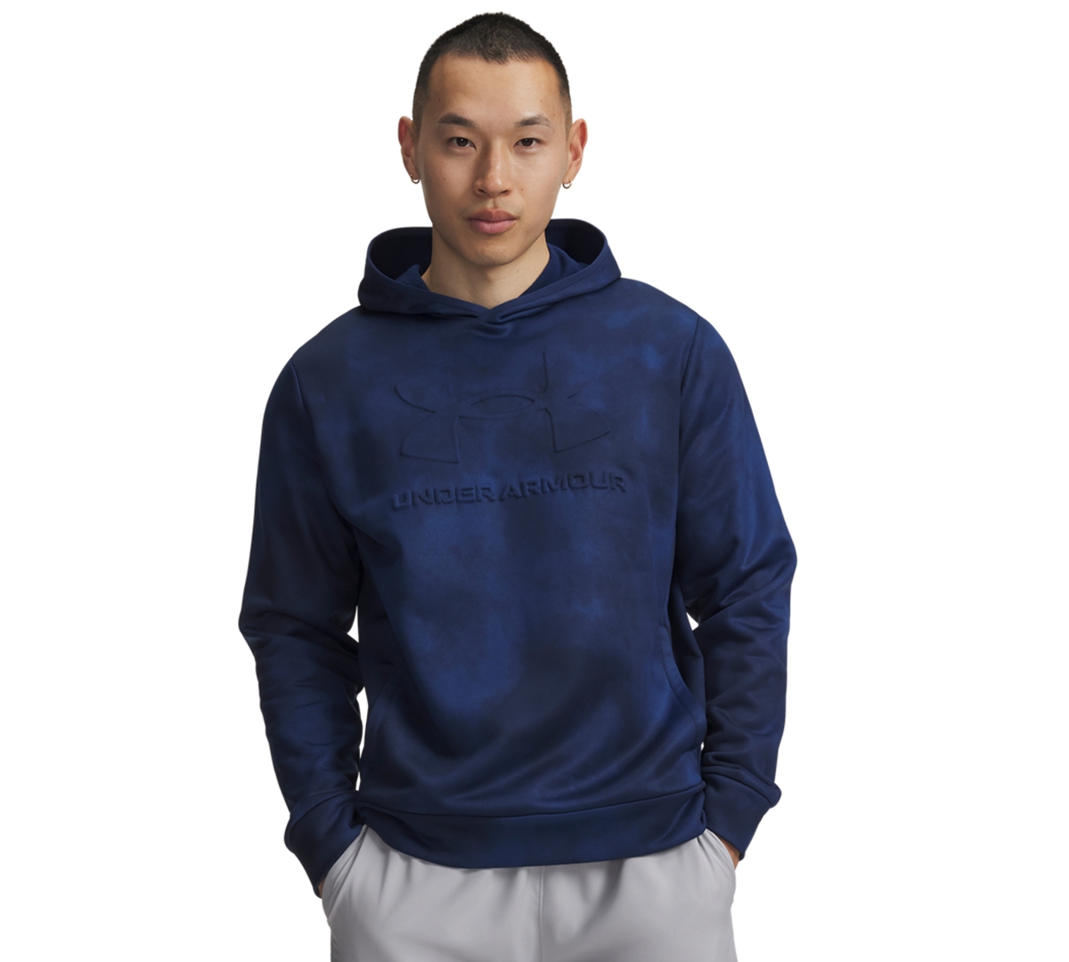 Click here for Under Armour Mens Fleece Print Emboss Hoodie - Blu... prices