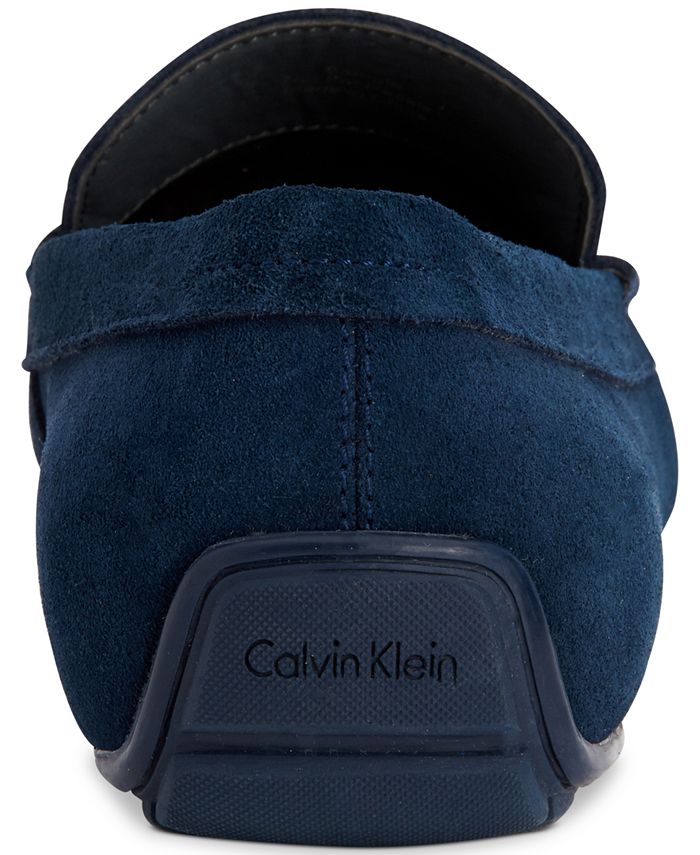 Calvin Klein Men's Isaac Oily Suede Drivers - Macy's