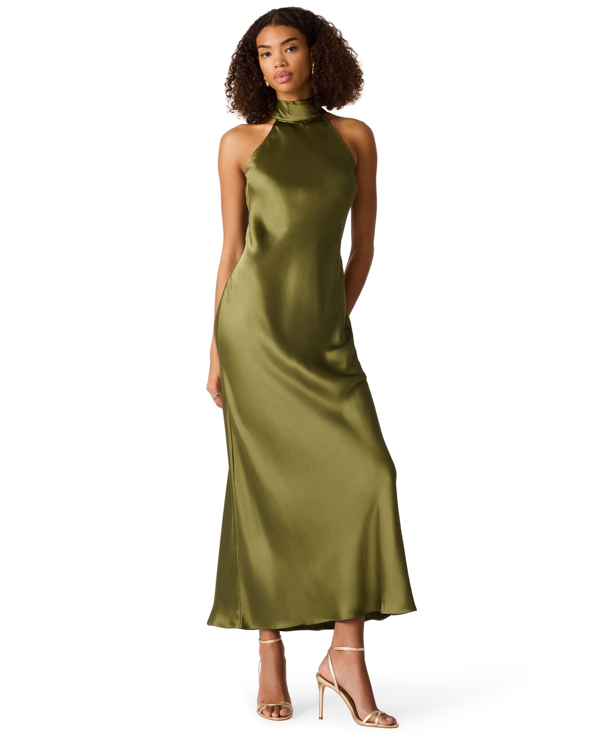 Click here for Steve Madden Womens Lara Satin Maxi Dress - Burnt... prices