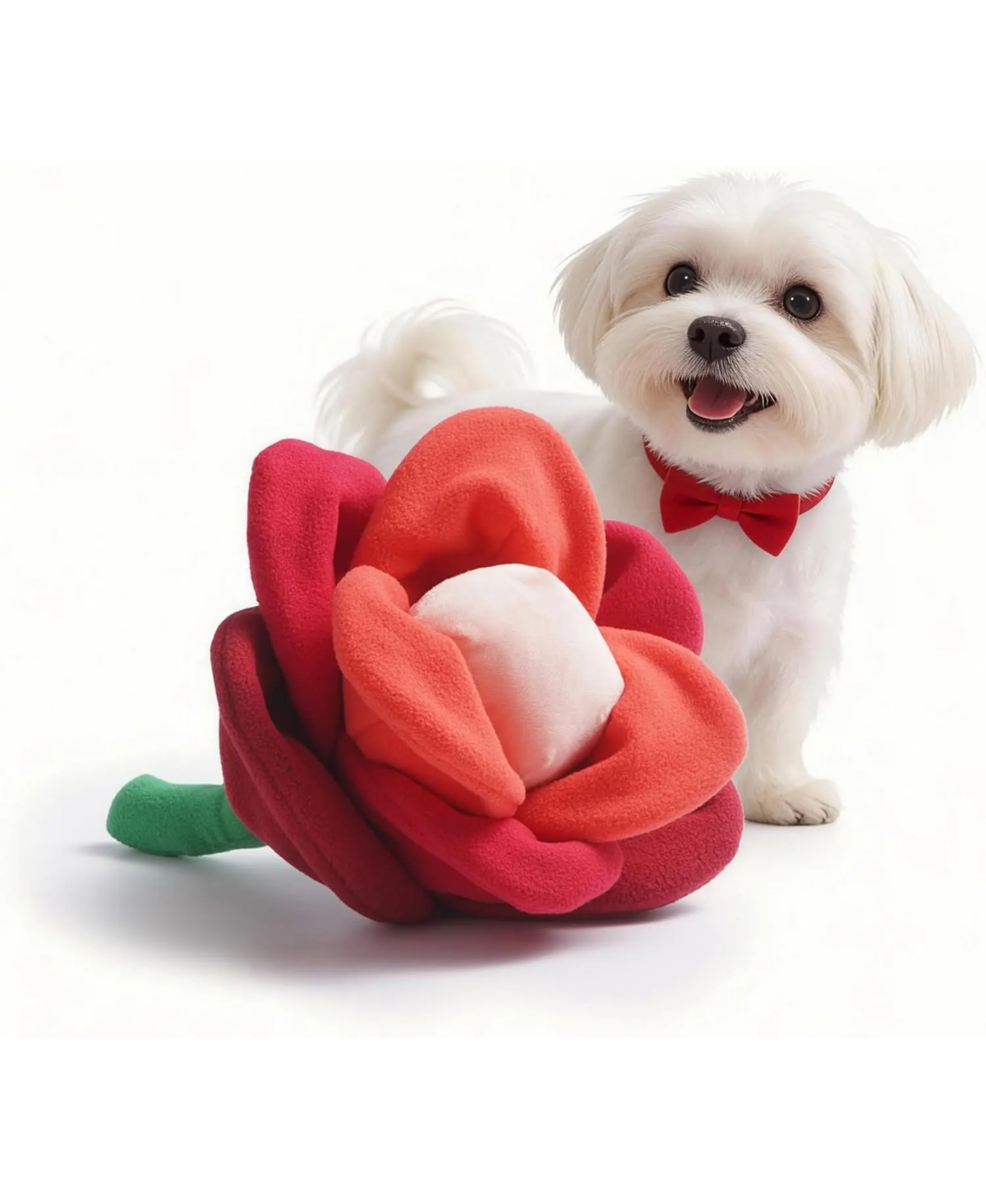 Click here for Nocciola Rose Blossom Dog Valentines Toy  Squeaky... prices