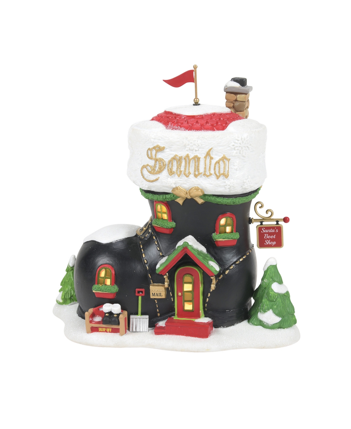 Click here for Department 56 North Pole Village Santas Boot Shop... prices