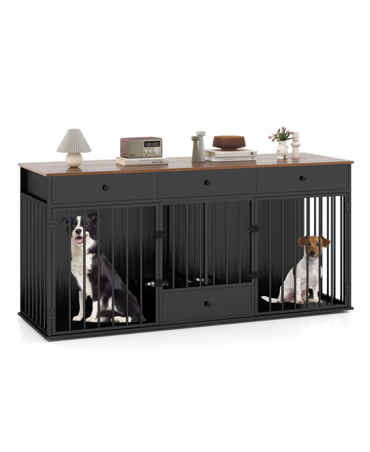 Click here for Ruie Modern Dog Kennel Furniture 71 in 2 Room Pet... prices