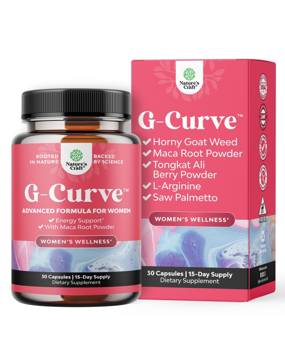 Click here for Natures Craft G-Curve Botanical Support Capsules -... prices