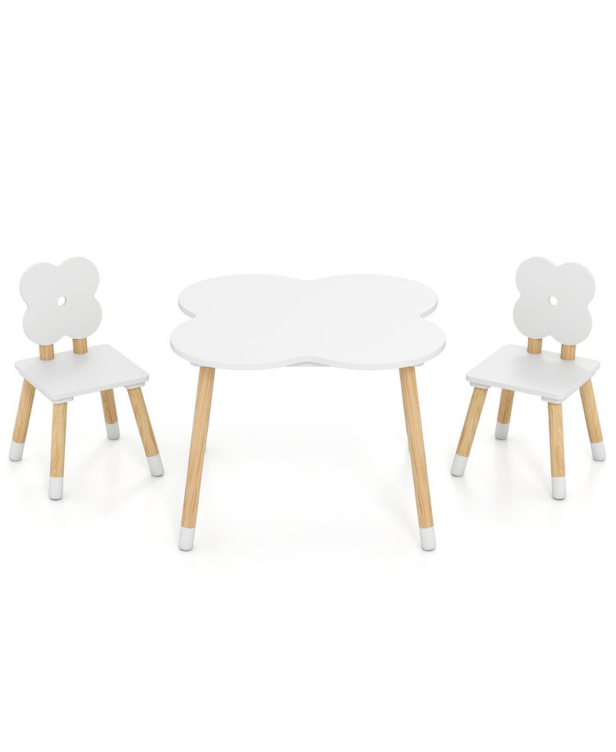 Click here for Sugift Flower-Shaped Kids Table and 2-Chair Set wi... prices