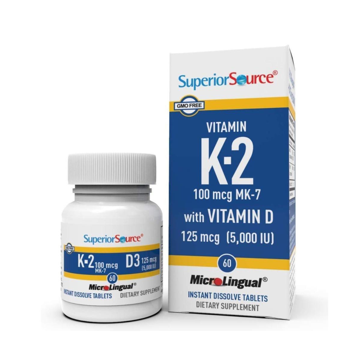 Click here for Superior Source K2 (Mk-7) 100 mcg  with D3 (5 000... prices