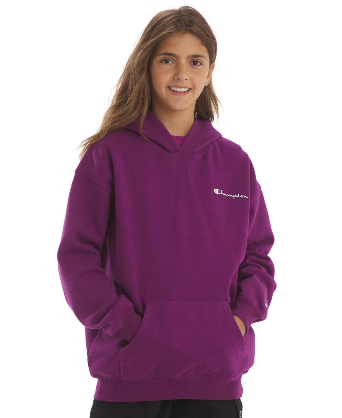 Click here for Champion Girls 4-16 Bow Graphic Hooded Sweatshirt... prices