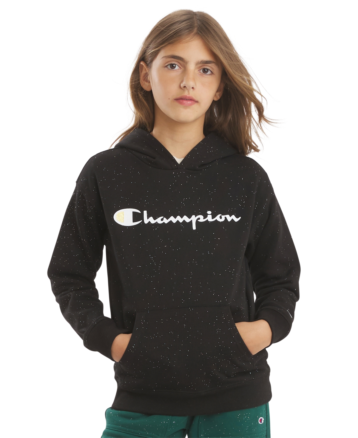 Click here for Champion Girls 4-16 Embellished Logo Hooded Sweats... prices