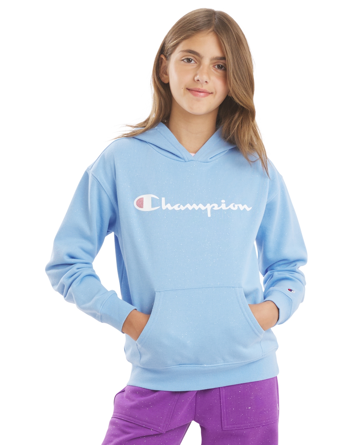 Click here for Champion Girls 4-16 Embellished Logo Hooded Sweats... prices