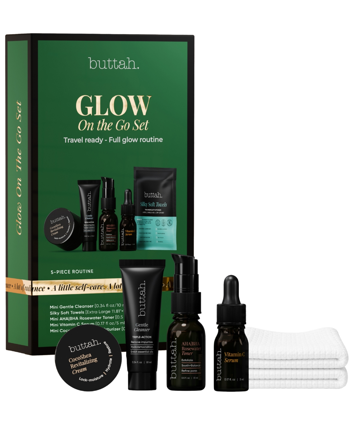 Click here for Buttah Skin 5-Piece Glow on the Go Skincare Gift S... prices