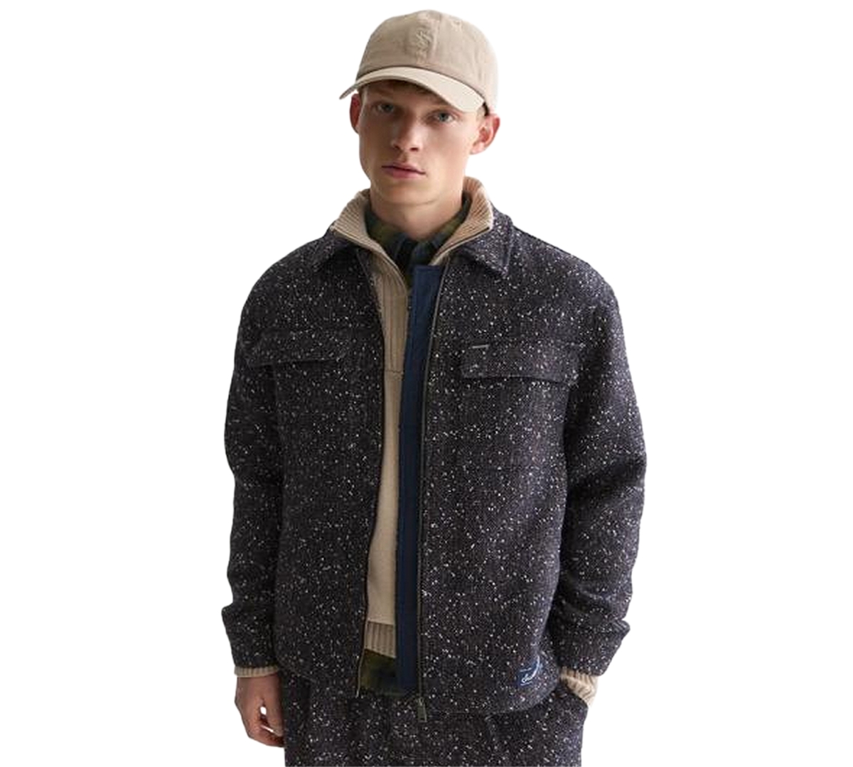 Click here for Scotch & Soda Mens Tailored Wool-Blend Tweed Jacke... prices