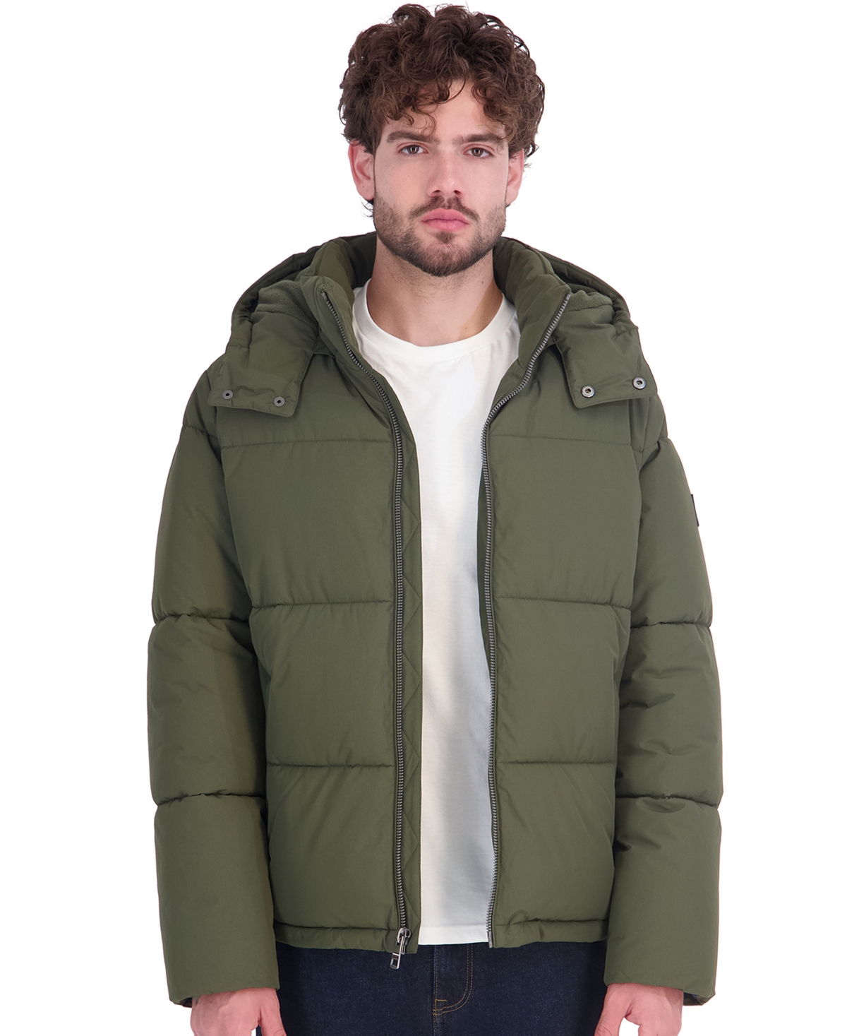 Click here for Tommy Hilfiger Mens Oversize Puffer Jacket - Olive prices